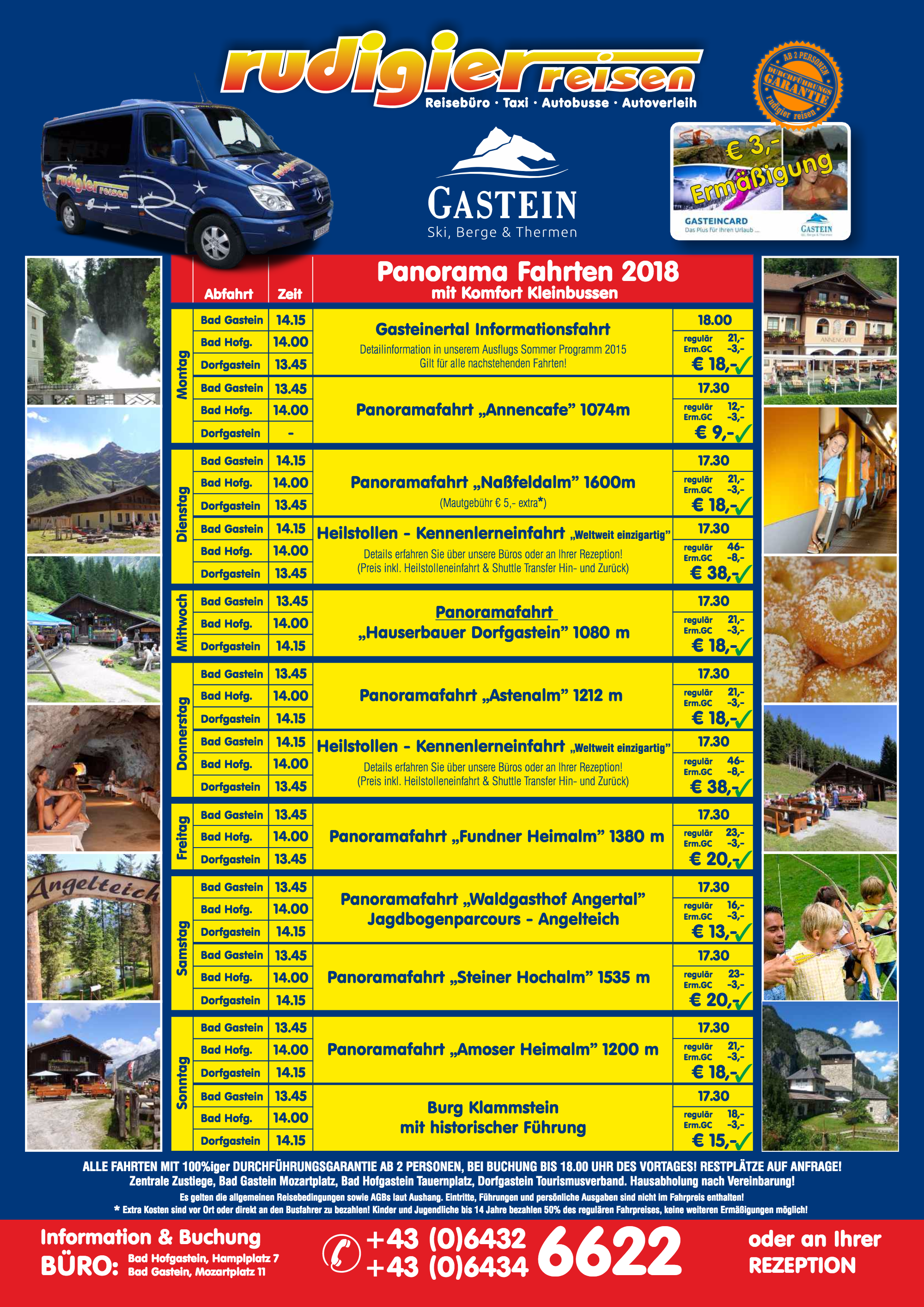 Rudigier Reisen: Start